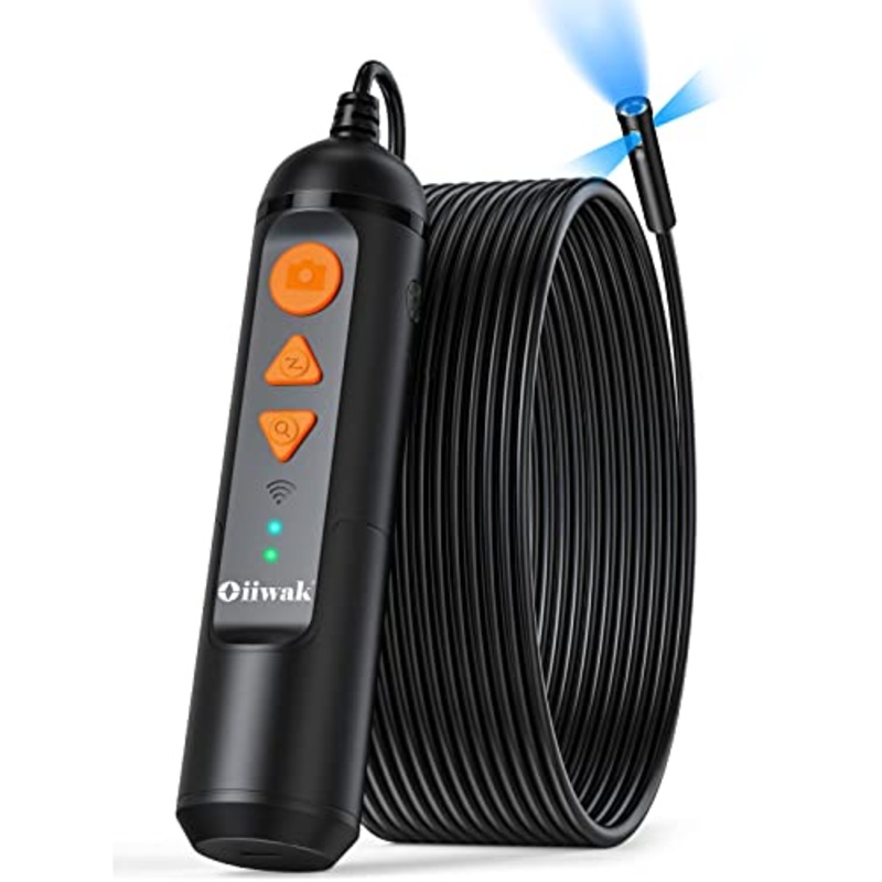 Buy Oiiwak Triple Lens Industrial Endoscope, Wireless Borescope ...