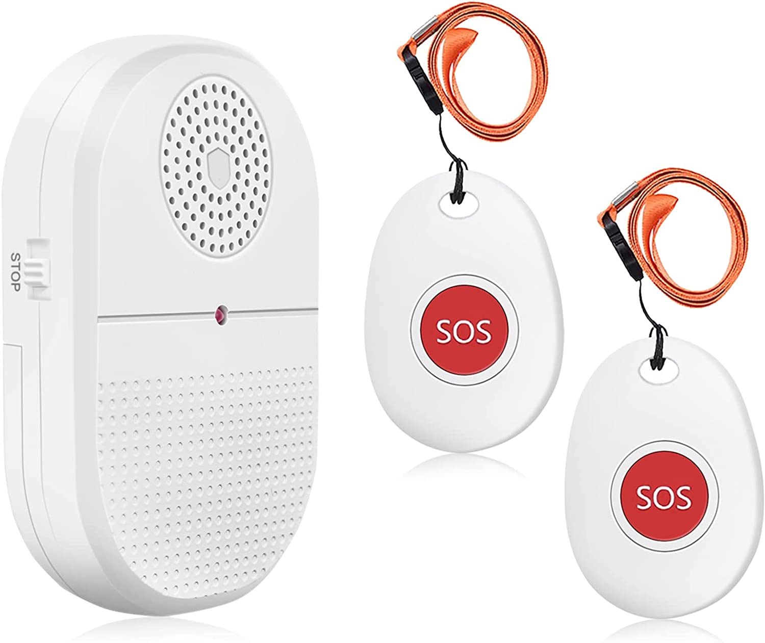 Buy Wireless Caregiver Pager System Call Button Personal Alert Pager ...