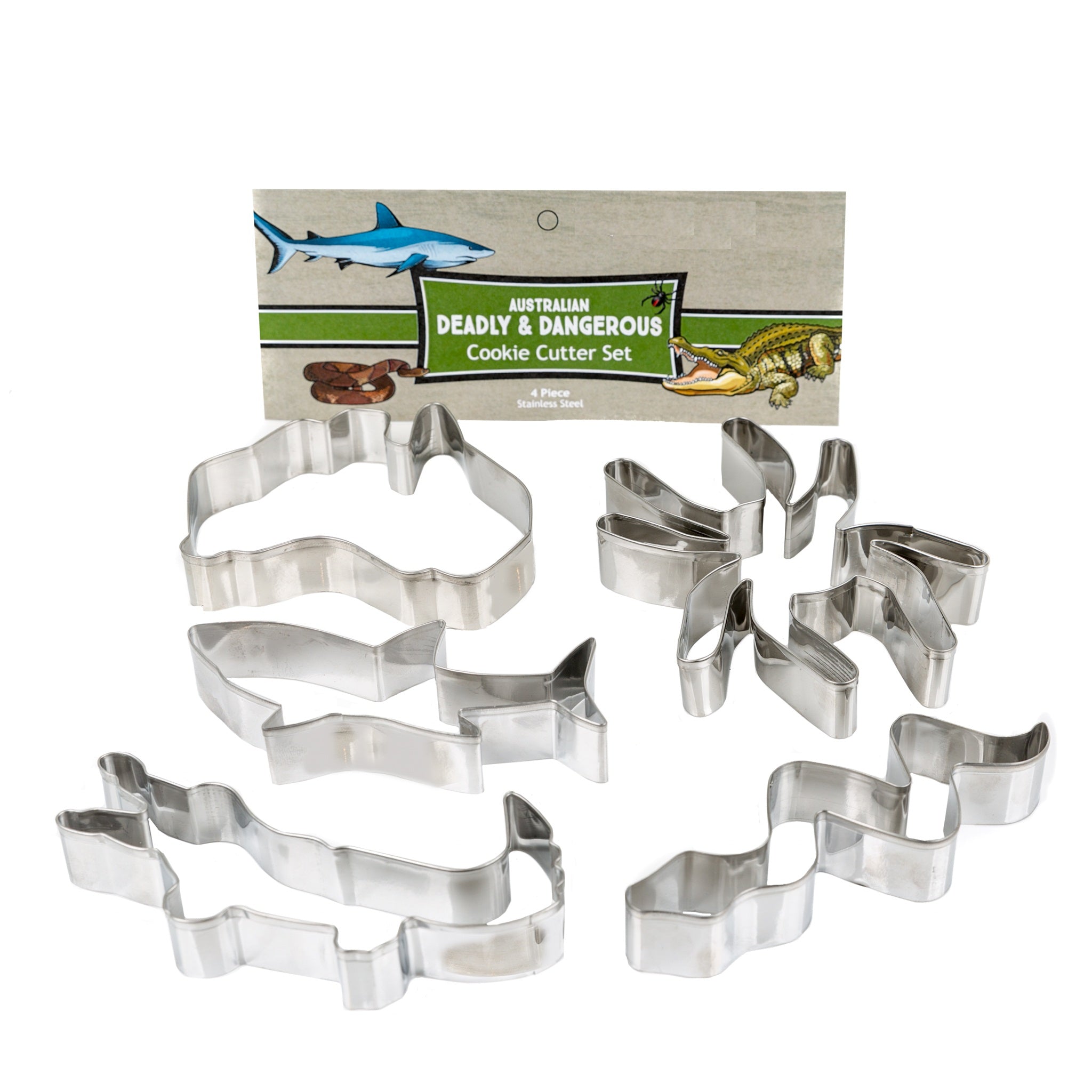 Buy Australian Deadly & Dangerous 5pce Stainless Steel Cookie Cutter ...