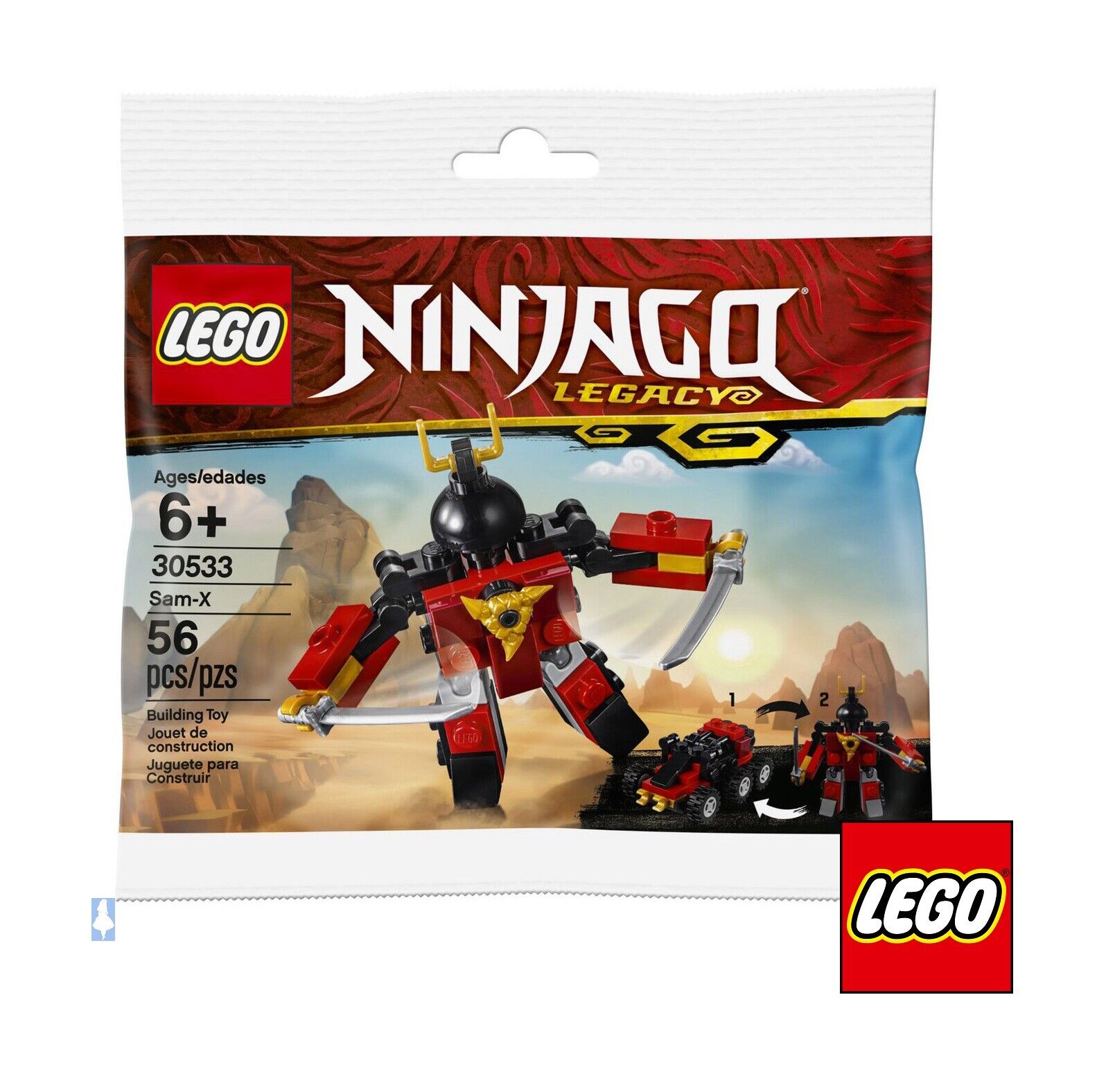Buy LEGO 30533 - Ninjago Sam-X Polybag - MyDeal Australia
