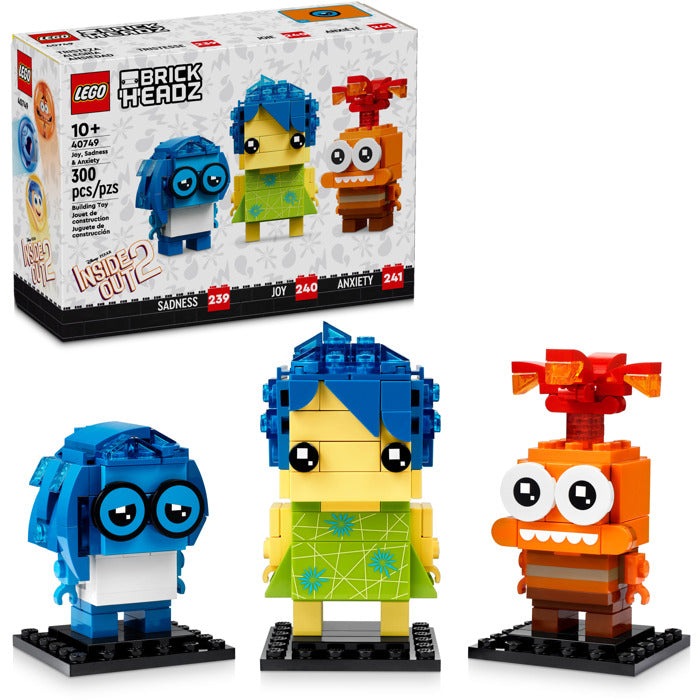 Buy LEGO 40749 - BrickHeadz Inside Out Joy, Sadness & Anxiety - MyDeal ...