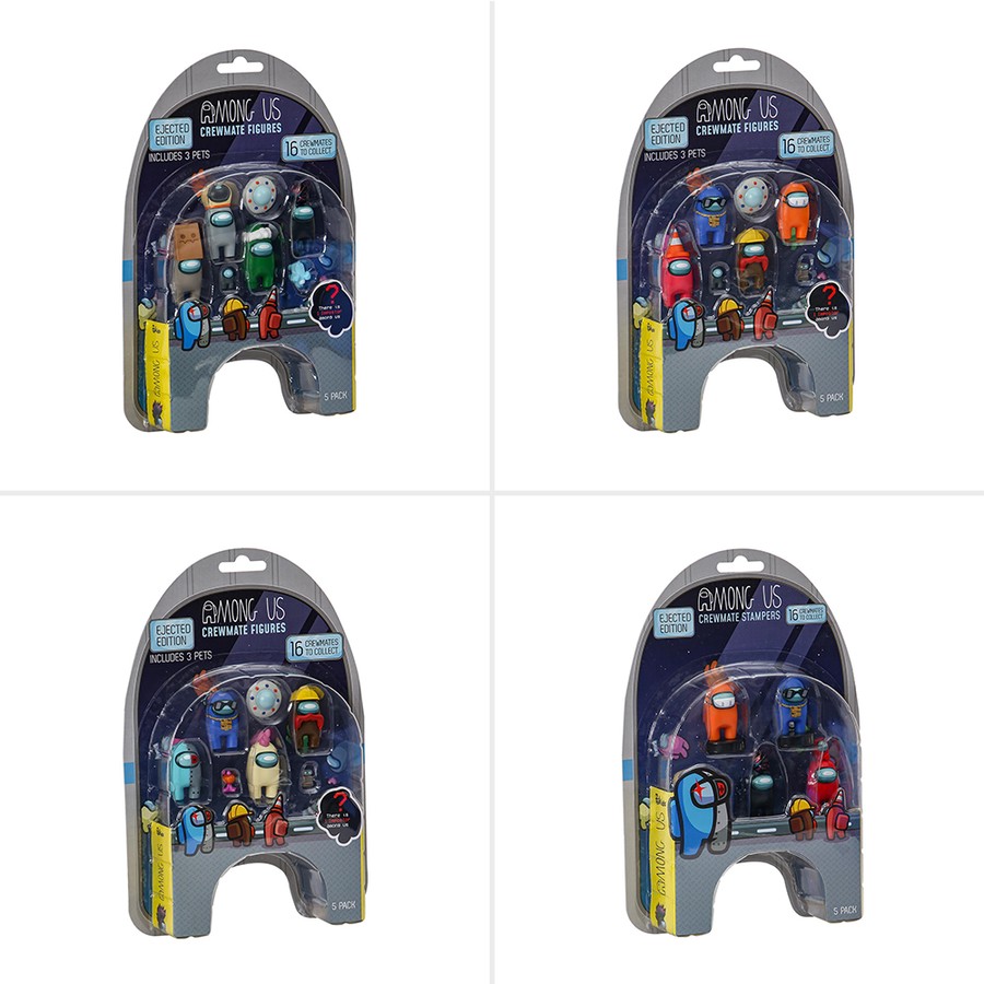 Buy Among Us Crewmate 5 Figure Blister Pack - Assorted* - MyDeal Australia
