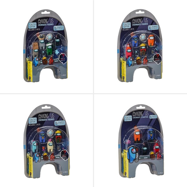 Buy Among Us Crewmate 5 Figure Blister Pack - Assorted* - MyDeal Australia
