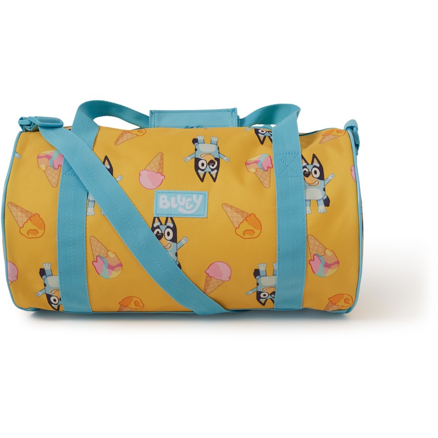 Buy Bluey Barrel Bag - Yellow & Blue - MyDeal Australia