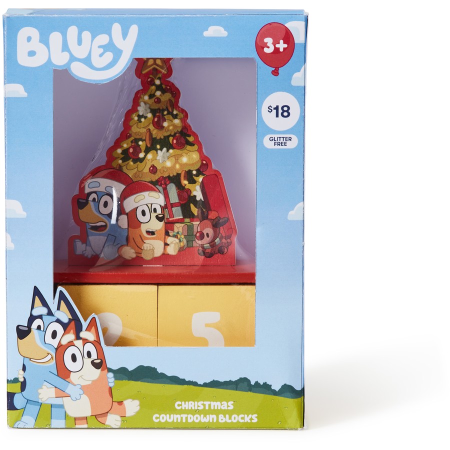 Buy Bluey Christmas Countdown Blocks - MyDeal Australia