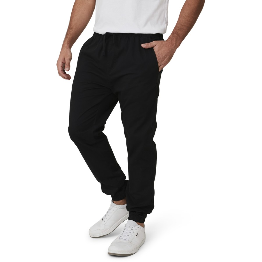 Buy Brilliant Basics Men's Cuffed Pant - Black - MyDeal Australia