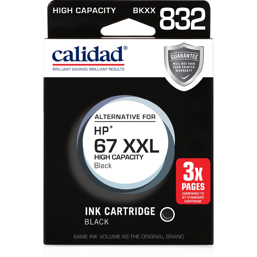 Buy Calidad HP 67 XXL Black - MyDeal Australia
