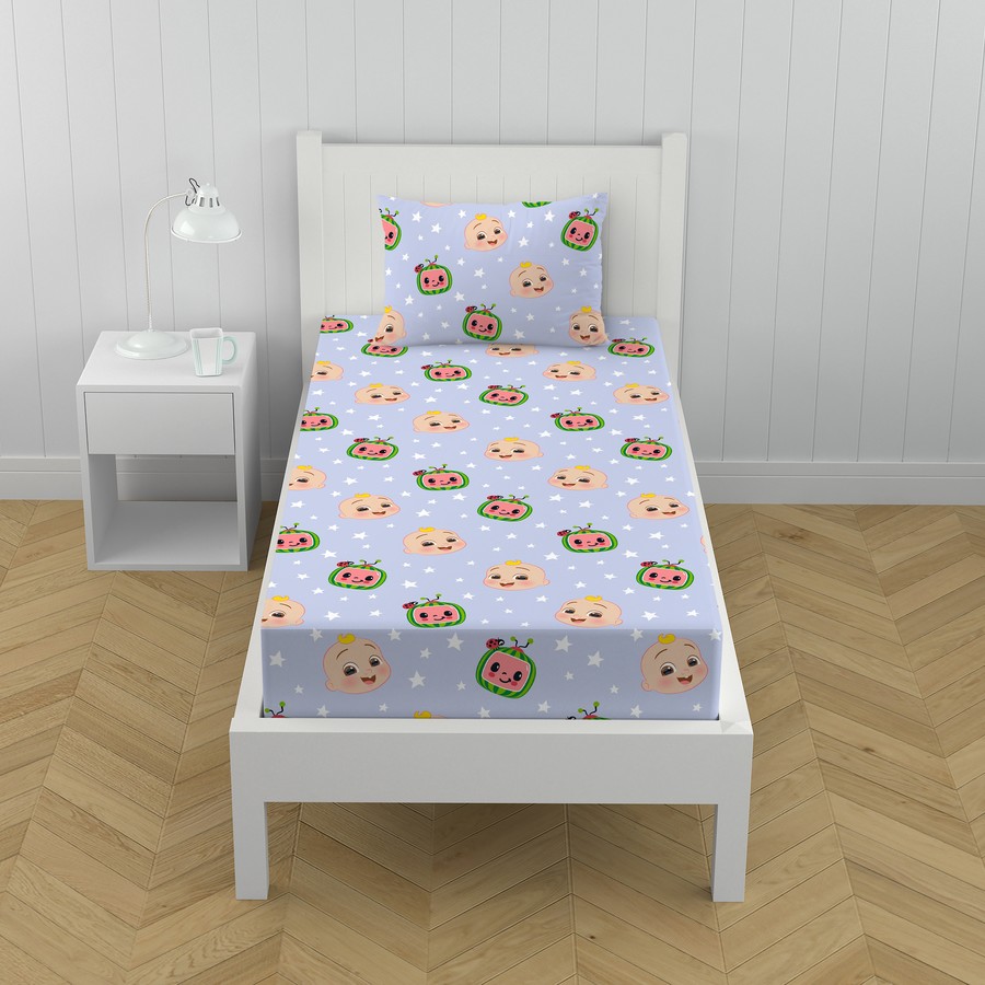 Buy Cocomelon Nap Time Fitted Sheet Set - Single Bed - MyDeal Australia