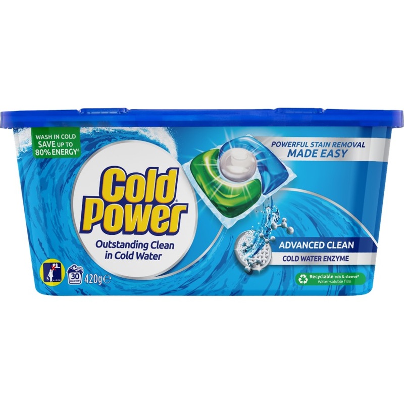 Buy Cold Power Triple Caps Laundry Detergent 30 Pack - MyDeal