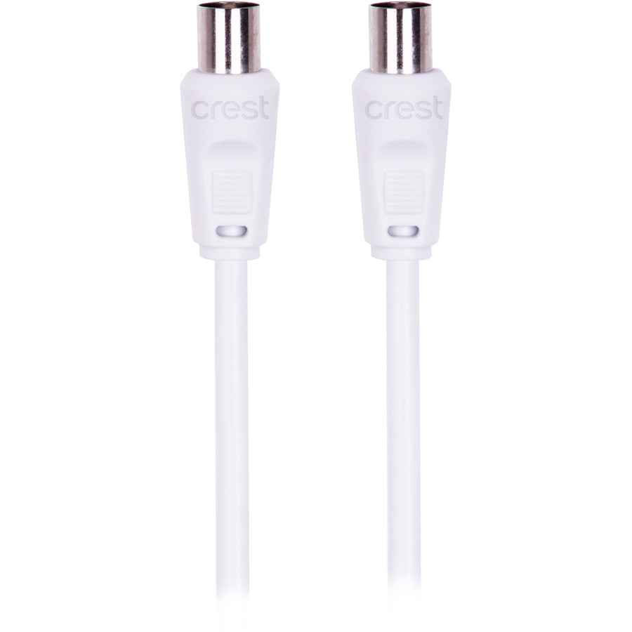 Buy Crest Dual Shield Antenna Cable 1.5 m - White - MyDeal Australia