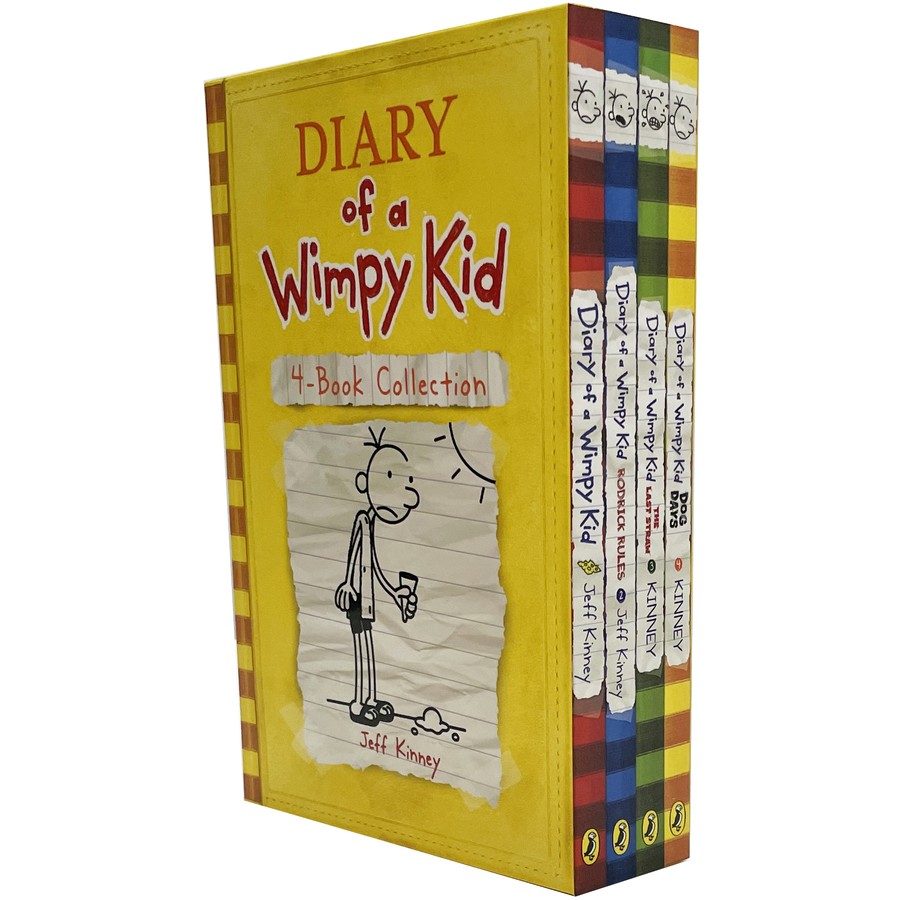 Buy Diary of a Wimpy Kid Collection (Books 1-4) Slipcase by Jeff Kinney ...