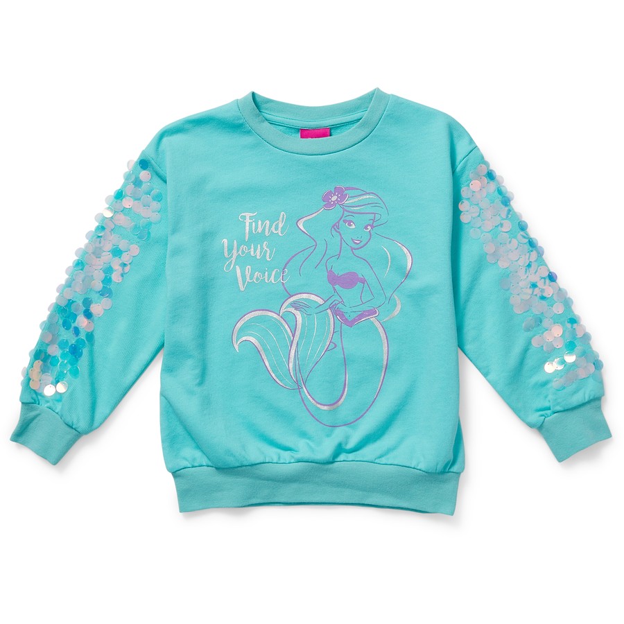 Buy Disney Kids Little Mermaid Sweater - Mint - MyDeal Australia
