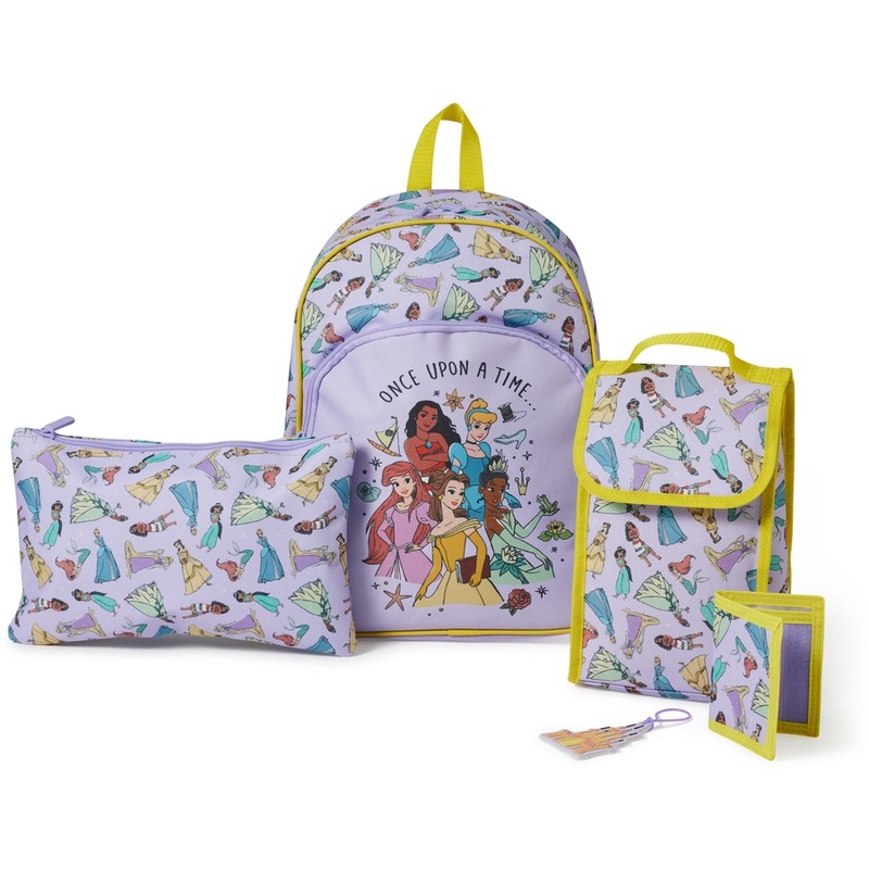 Buy Disney Princess Kids 5 Piece Backpack Set - Purple - MyDeal