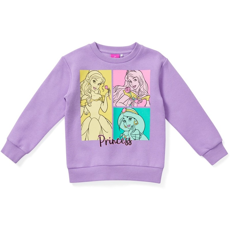Buy Disney Princess Kids Print Jumper - Purple - MyDeal