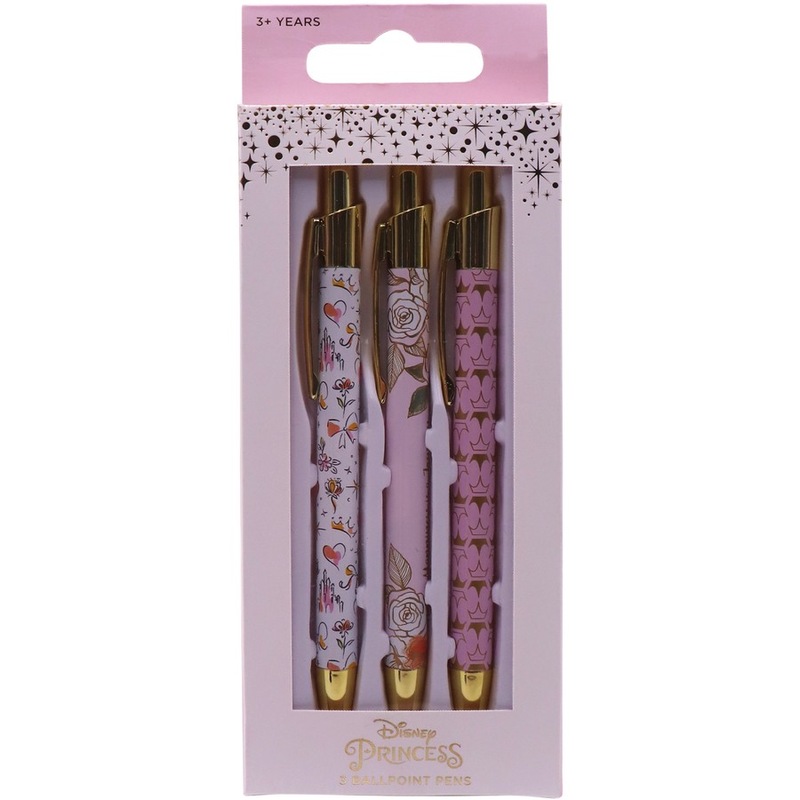 Buy Disney Princess Metal Pen Set 3 Pack - MyDeal