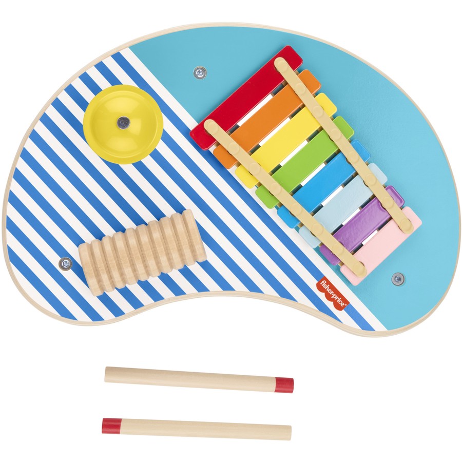 Buy Fisher-Price Wooden Musical Table with Percussion Instrument Toys ...