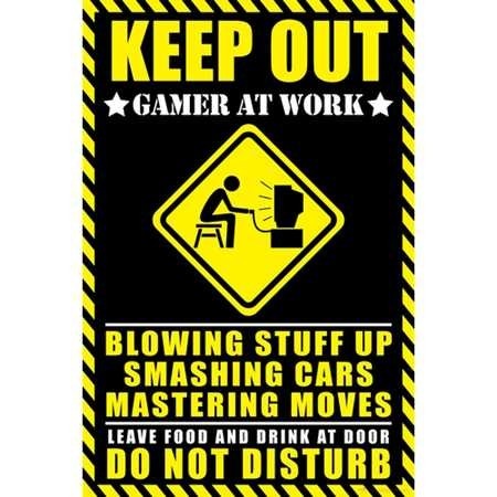 Buy Gamer at Work Poster 61x91.5cm - MyDeal Australia