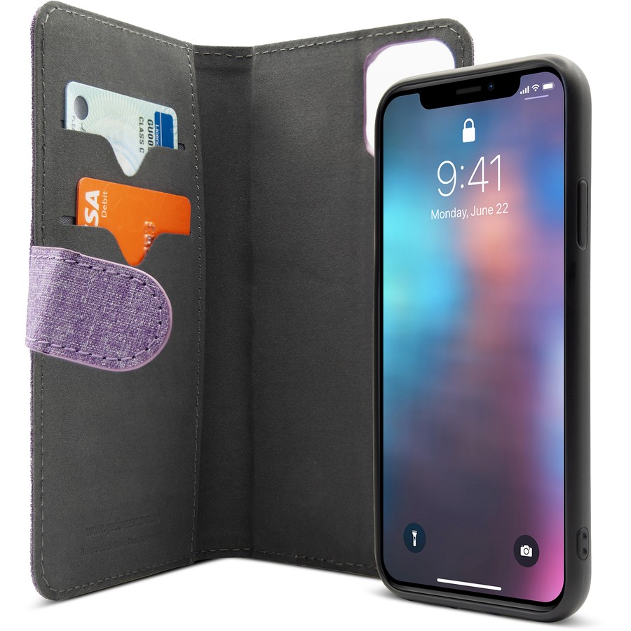 Buy Gecko Magnetic Wallet Case for iPhone XR/11 - Lilac - MyDeal Australia