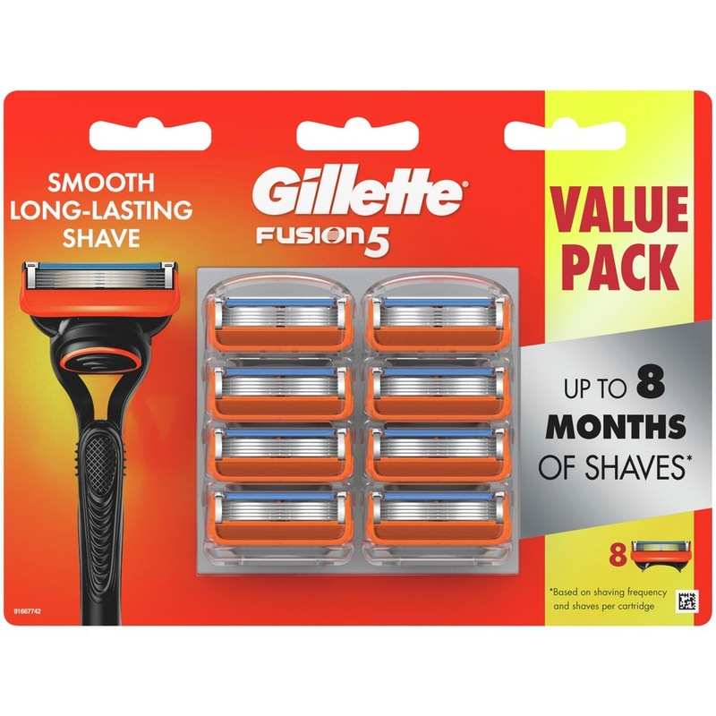 Buy Gillette Fusion Razor Blades 8 Cartridges Refills - MyDeal