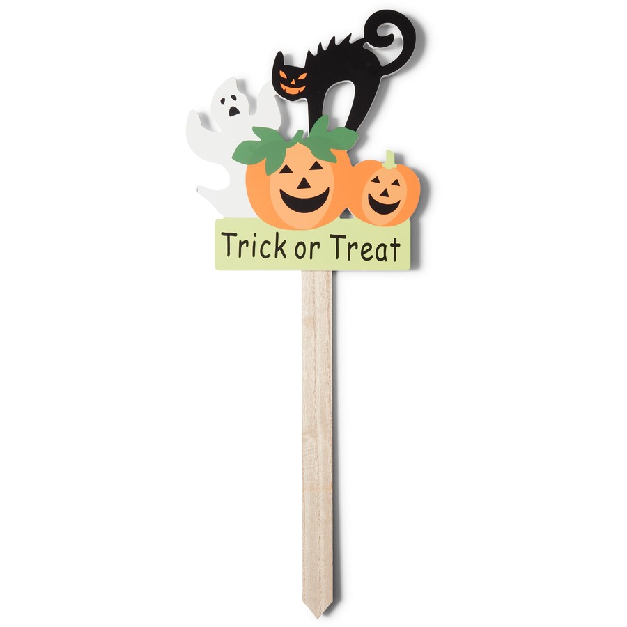 Buy Halloween Wooden Garden Stake Sign - MyDeal Australia