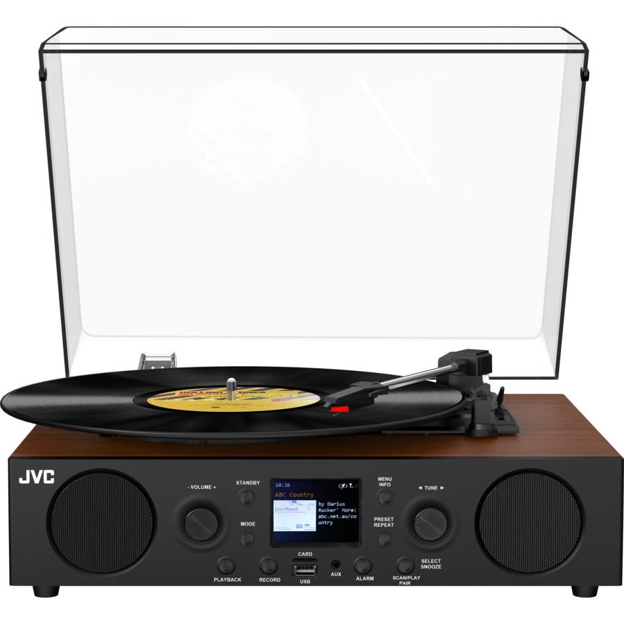Buy JVC Rechargeable Turntable Audio System with DAB+ and Bluetooth ...
