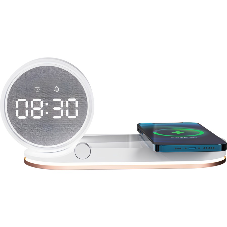 Buy Liquid Ears Alarm Clock with 15W Wireless Charging - MyDeal Australia