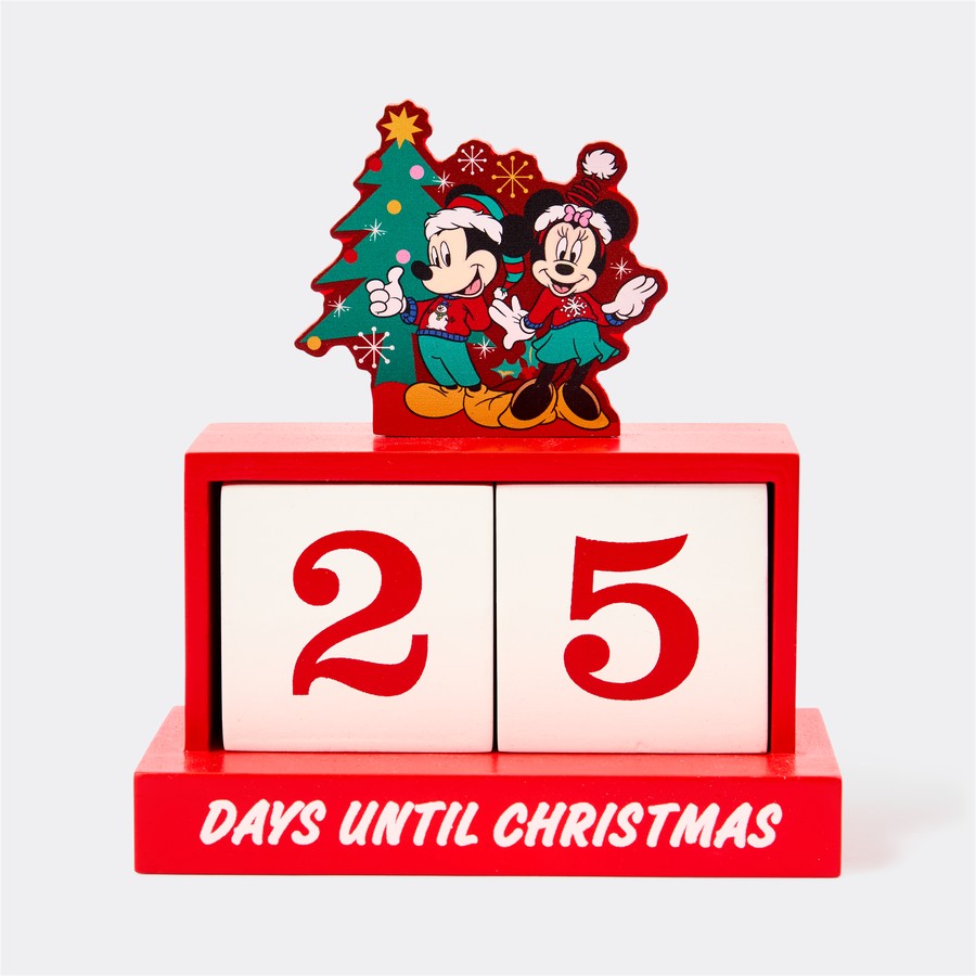 Buy Mickey & Minnie Mouse Christmas Countdown Blocks - MyDeal Australia