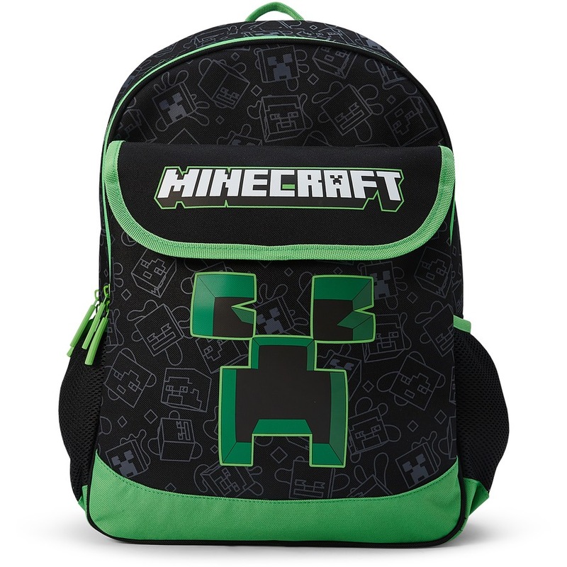 Buy Minecraft Creeper Backpack - Green & Black - MyDeal