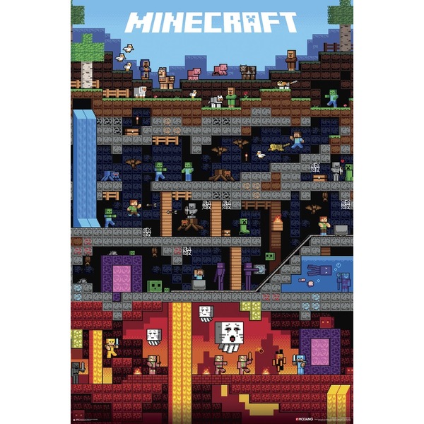 Buy Minecraft Wordly Poster - MyDeal Australia