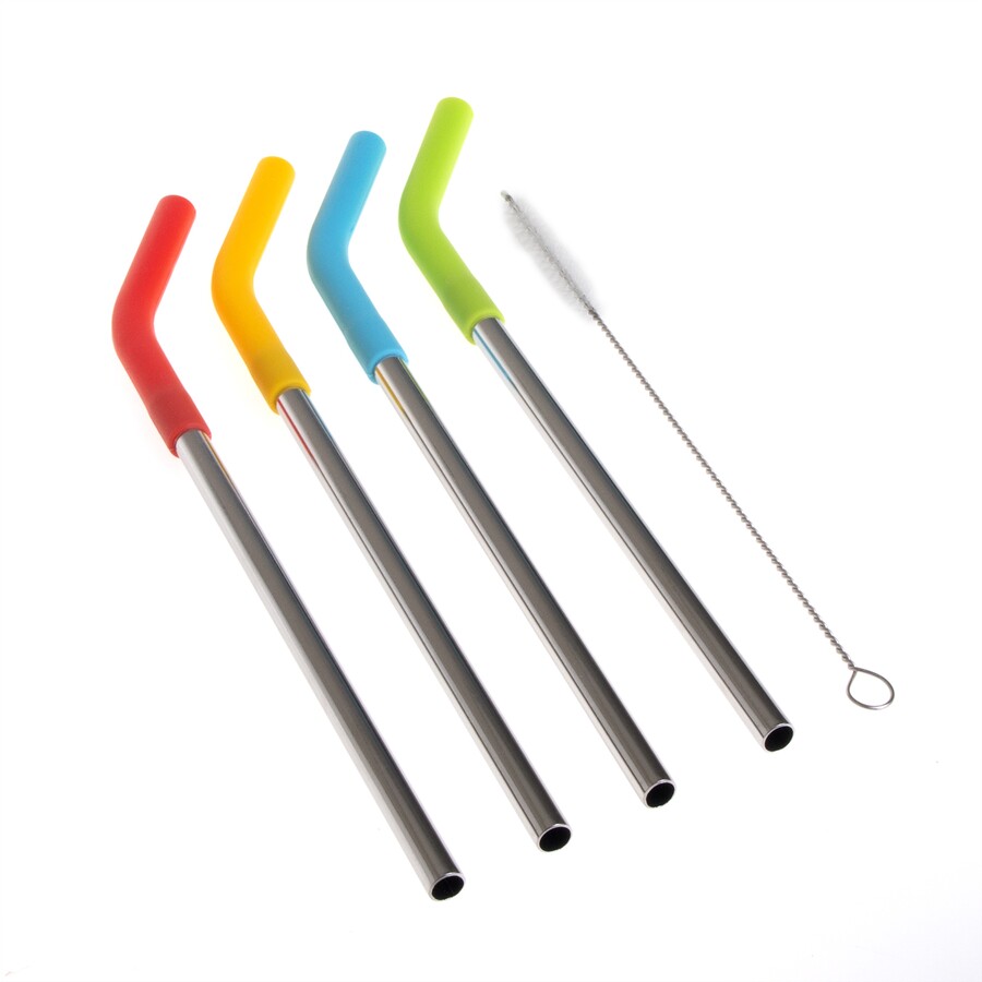 Buy Ms Fix-It Stainless Steel Bendy Straw 4 Pack - MyDeal Australia