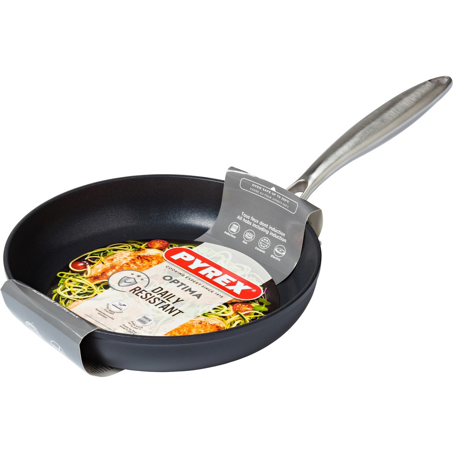 Buy Pyrex Optima Induction Non-Stick Frypan with Stainless Steel Handle ...