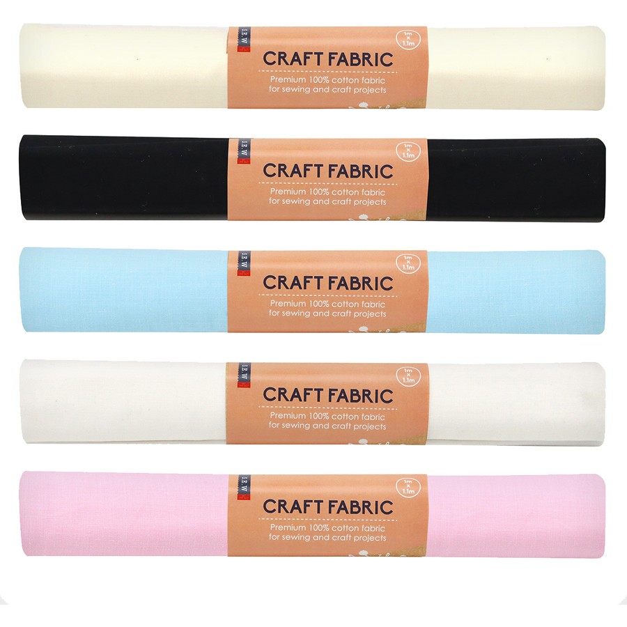 Buy Sew Easy Precut Plain Craft Fabric - Assorted* - MyDeal Australia