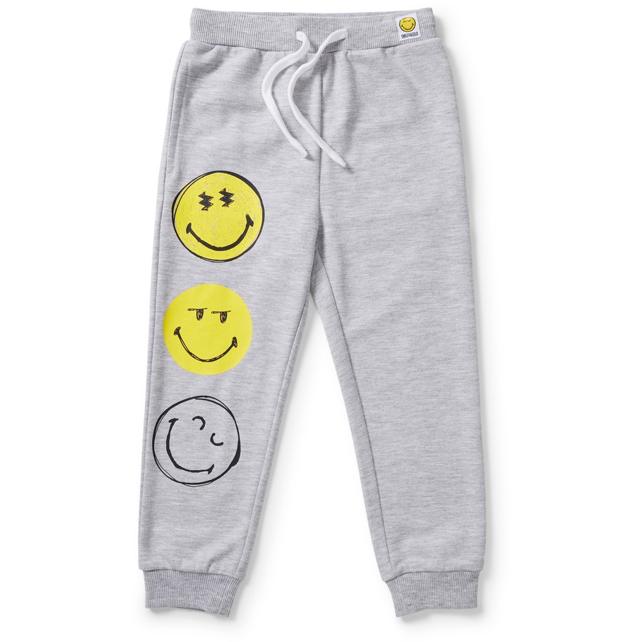 Buy Smiley World Boys Track Pants - Grey Marl - MyDeal Australia