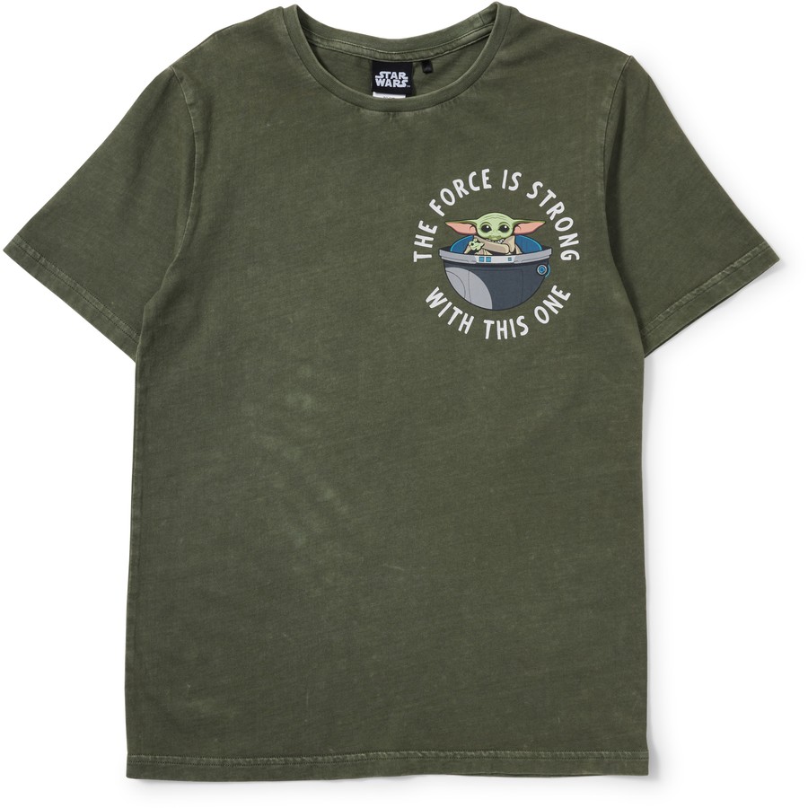 Buy Star Wars Boys The Force Is Strong Print Tee - Green - MyDeal Australia