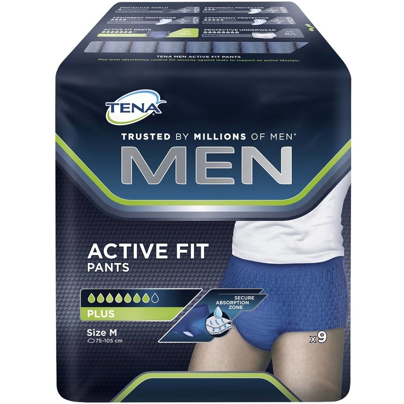 Buy Tena Men's Active Fit Pants Plus Navy - Small/Medium - MyDeal
