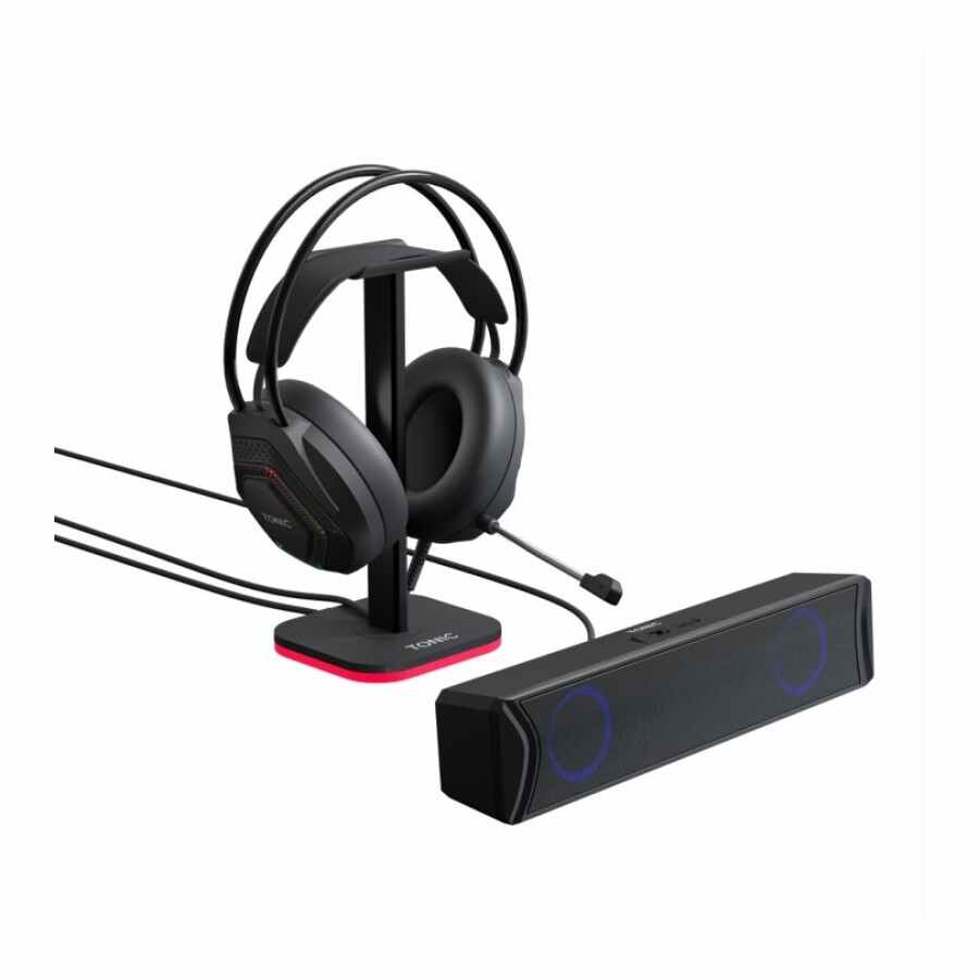 Buy Tonic RGB Gaming Headphone, Headphone Stand & Soundbar Bundle ...