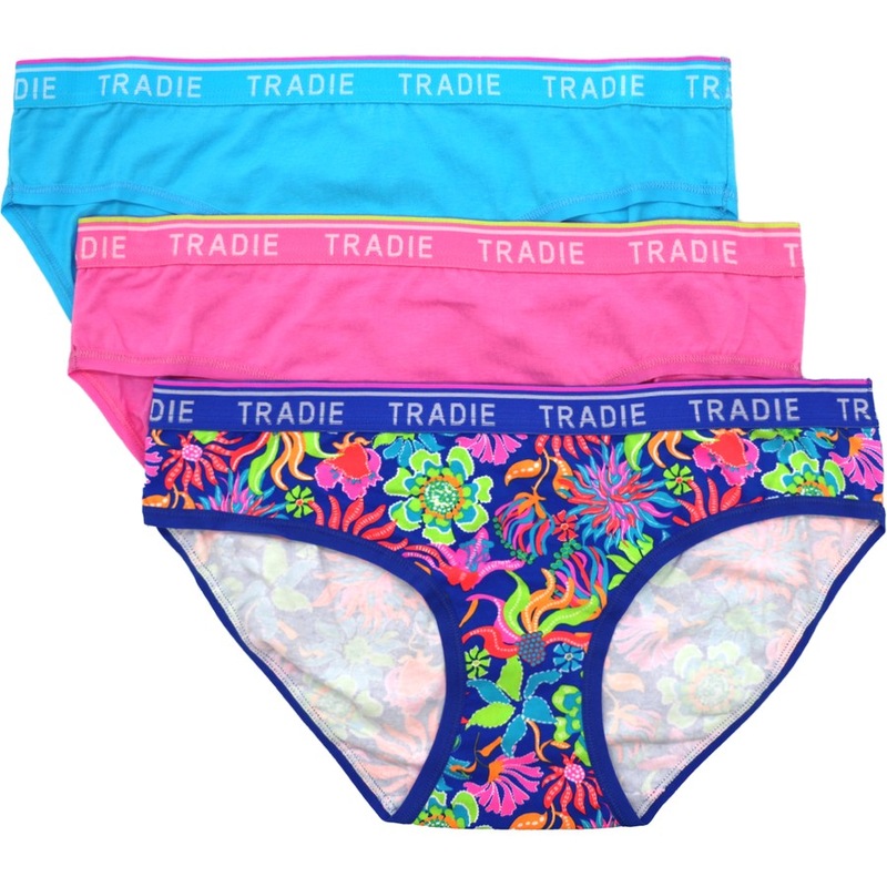 Buy Tradie Lady Women's Bikini 3 Pack - Multi - MyDeal