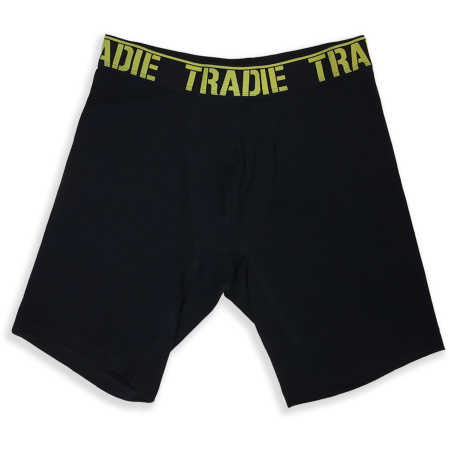 Buy Tradie Mens Long Leg Trunk - Black - MyDeal Australia