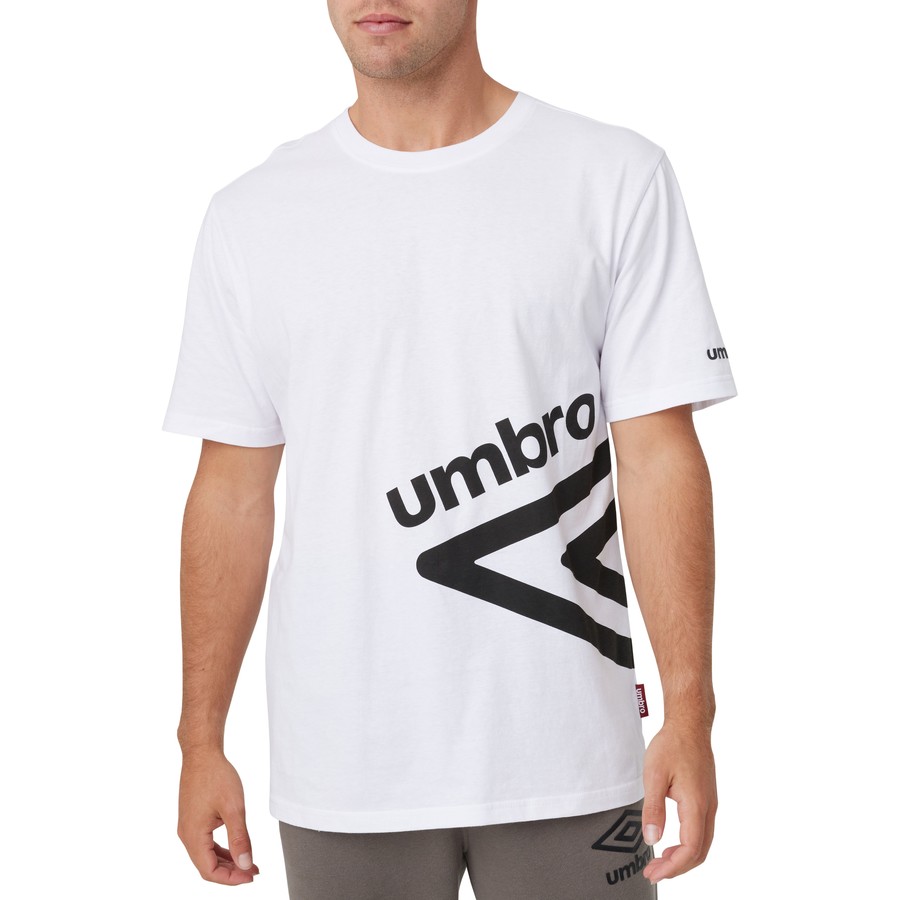 Buy Umbro Men's Oversized Crew Tee - White - MyDeal Australia