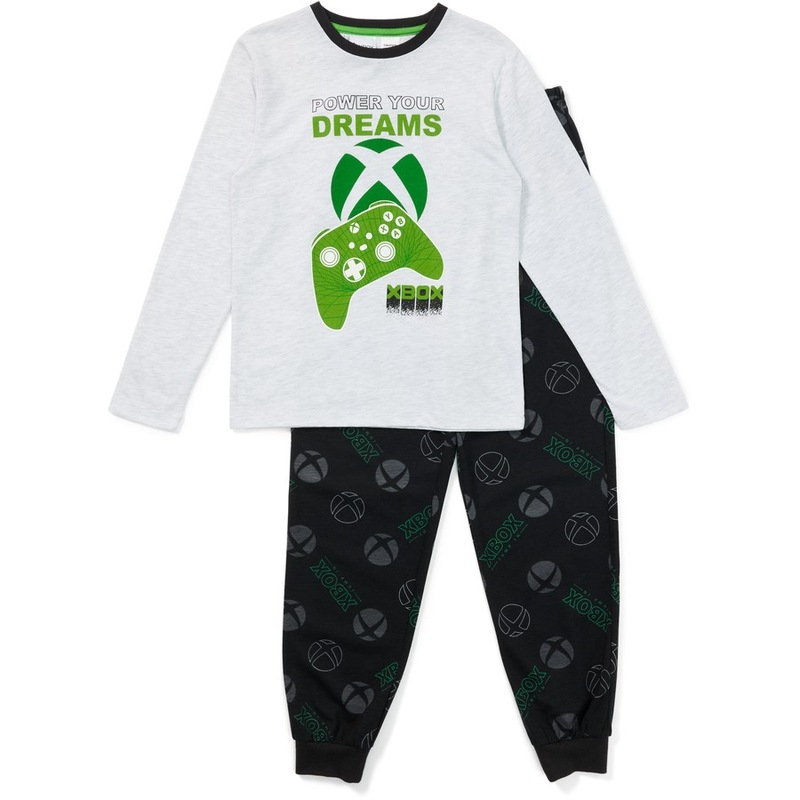 Buy Xbox Kids Pyjama Set - Grey Marl & Black - MyDeal