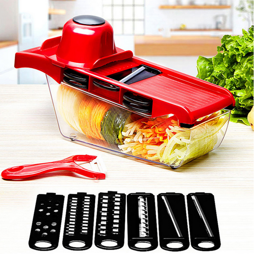 Buy 6 in1 Vegetable Slicer with Peeler - MyDeal Australia