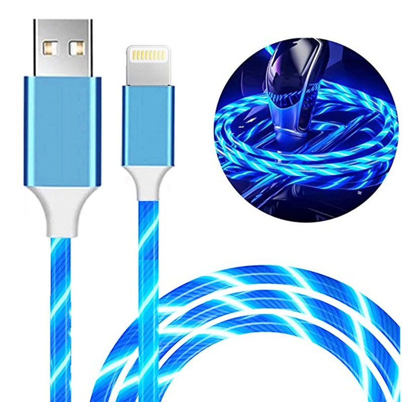 Buy LED Charging Cable Visible Flowing charge cable - MyDeal