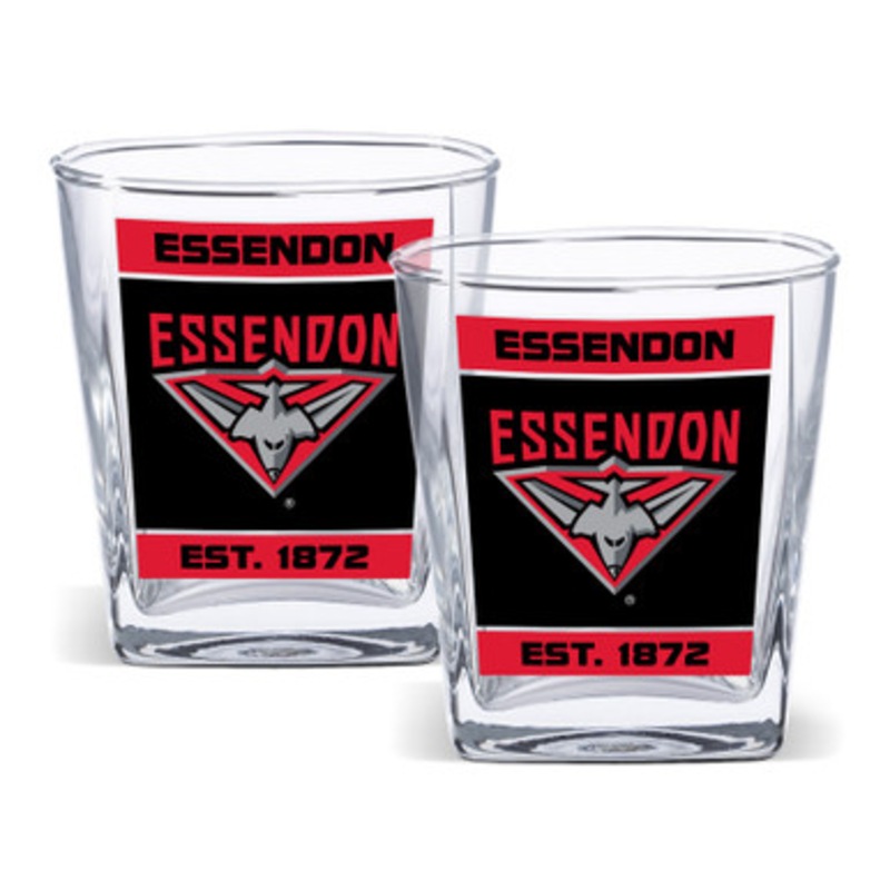 Buy Essendon Bombers Afl 2 Pack Spirit Glasses Mydeal