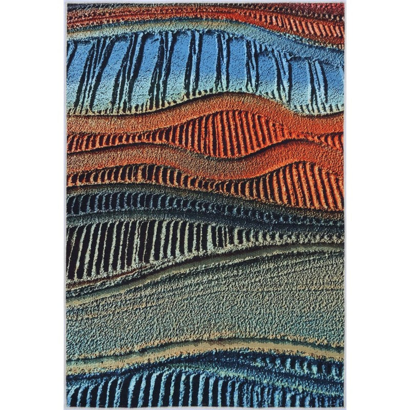 Buy Aboriginal Art Multi Rug - MyDeal Australia