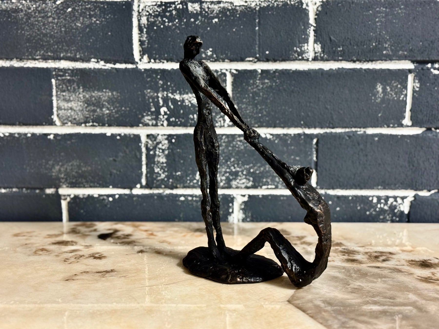 Buy Helping Hands Couple Sculpture - MyDeal Australia