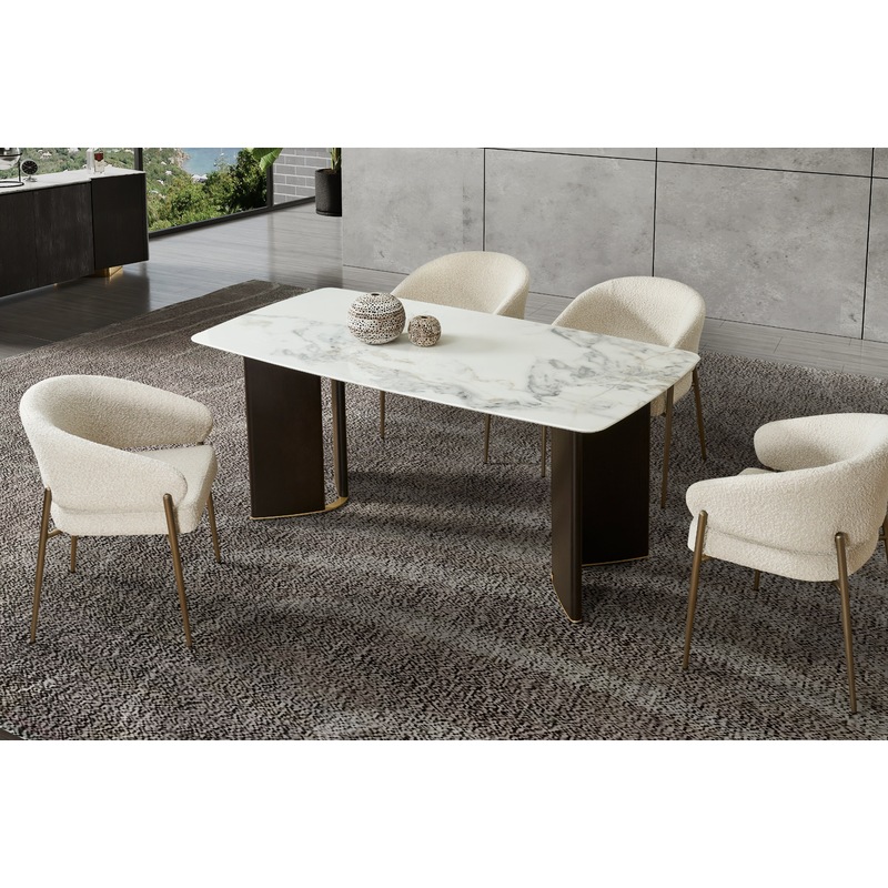 Buy Henry Microlite Stone Top Dining Table - MyDeal
