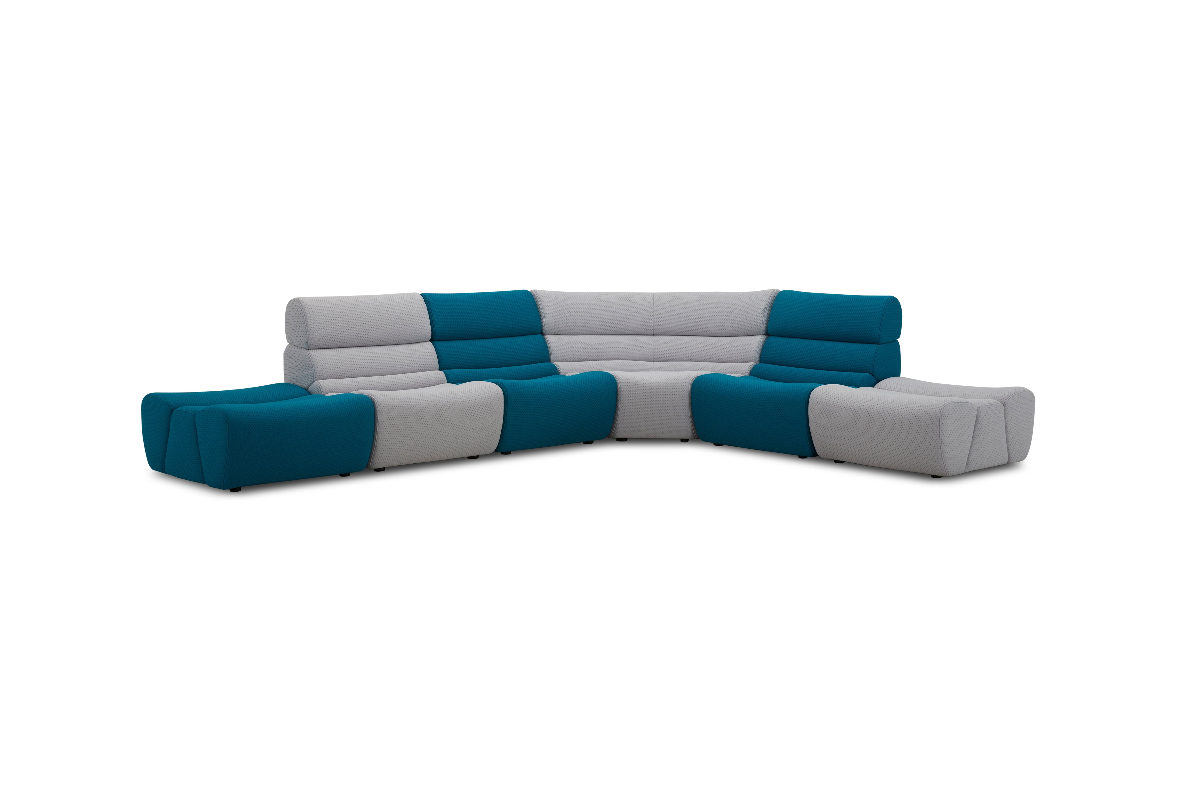 Buy Manchester Corner Lounge Sofa with Ottomans – Modern Sectional ...
