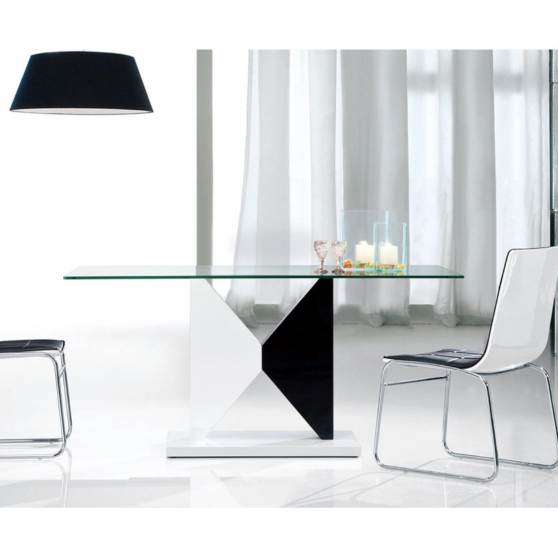 Buy Tesla Glass Dining Table - MyDeal