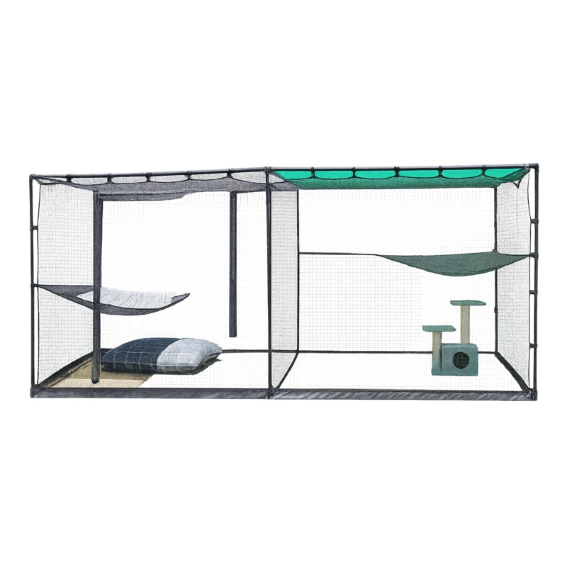 Buy 3.6m Outdoor / Indoor Portable Cat Net Enclosure - MyDeal