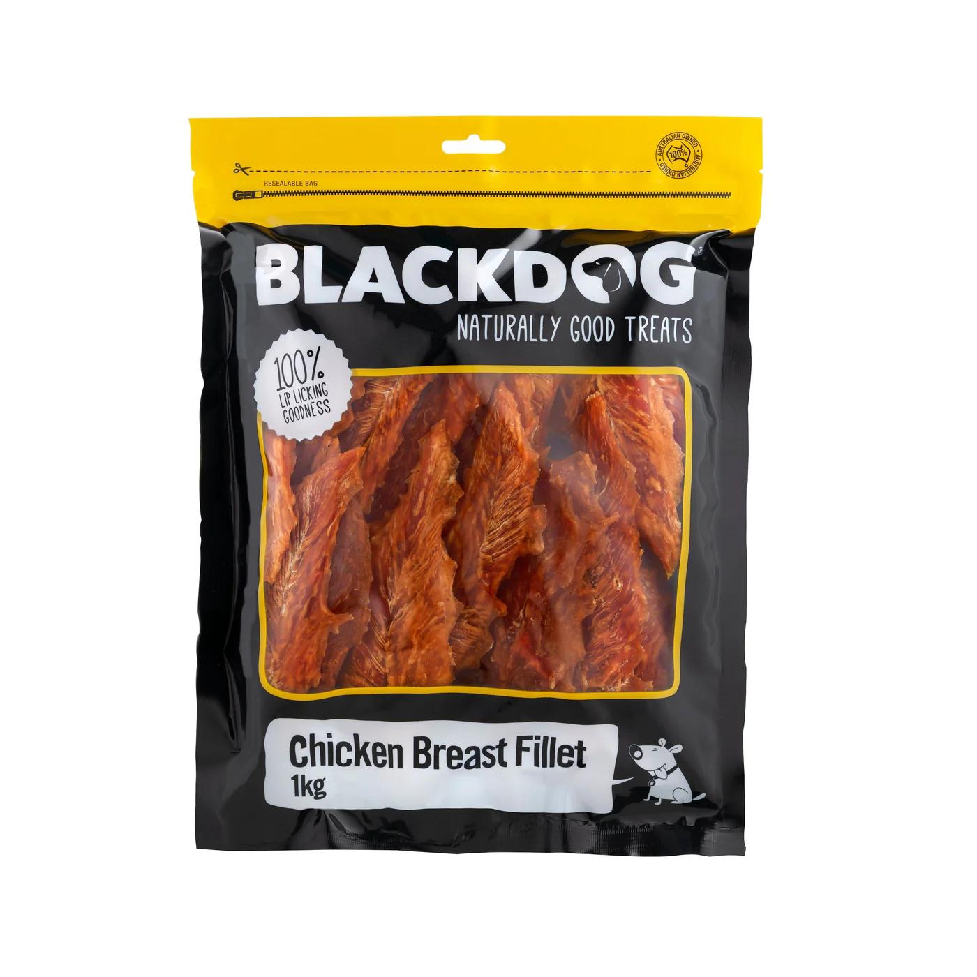 Buy BLACK DOG CHICKEN BREAST FILLETS 1KG - MyDeal Australia